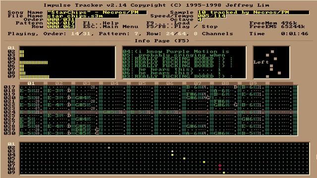Screamtracker music. Necros PM - StarChips.