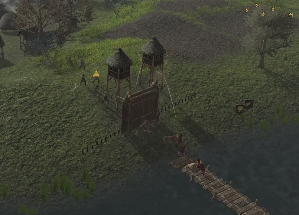 №6 Dawn of Man Медный век, смотровые башни и ворота