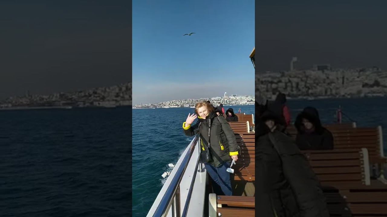 Стамбул  26 февраля 2022. Из Европы в Азию на пароме.