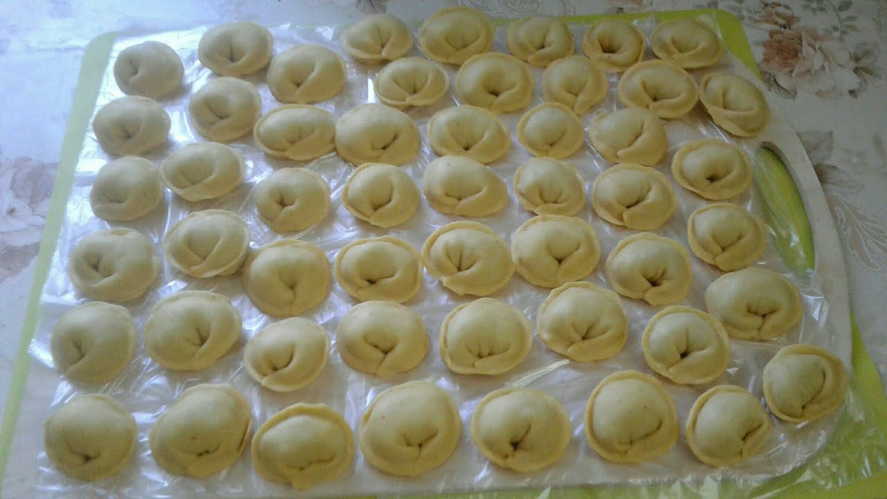 Заварное тесто для пельменей цветное.