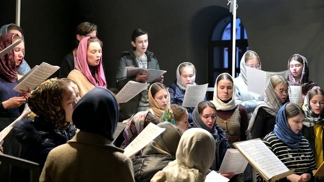 С нами Бог... (Великое повечерие Великого поста, Благовещенский собор хор "Благовест")