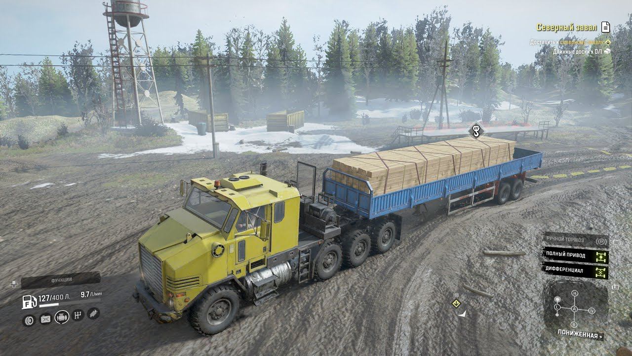 SnowRunner Новая лесопилка + Северный завал.