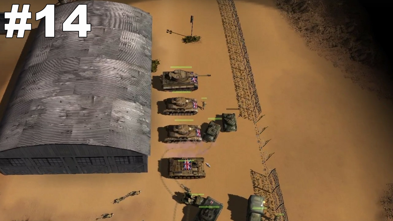 ▶Desert Rats vs. Afrika Korps. Кампания Союзников. Миссия 4: Куры на насесте. #14