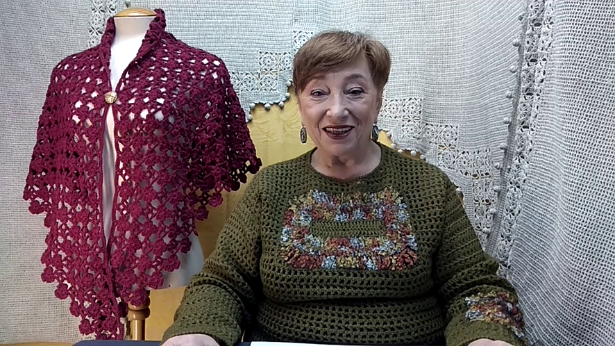 Шаль "Беседка". Мастер-класс по вязанию крючком от О. С. Литвиной.