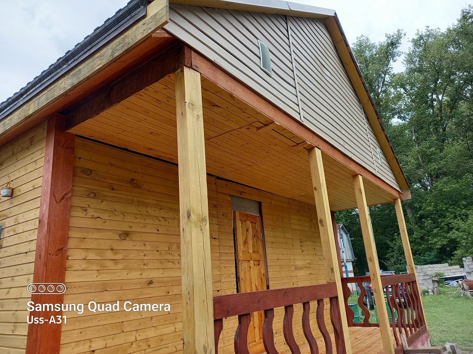 Закрытие свесов крыши каркасного дома 6х6 м, своими руками