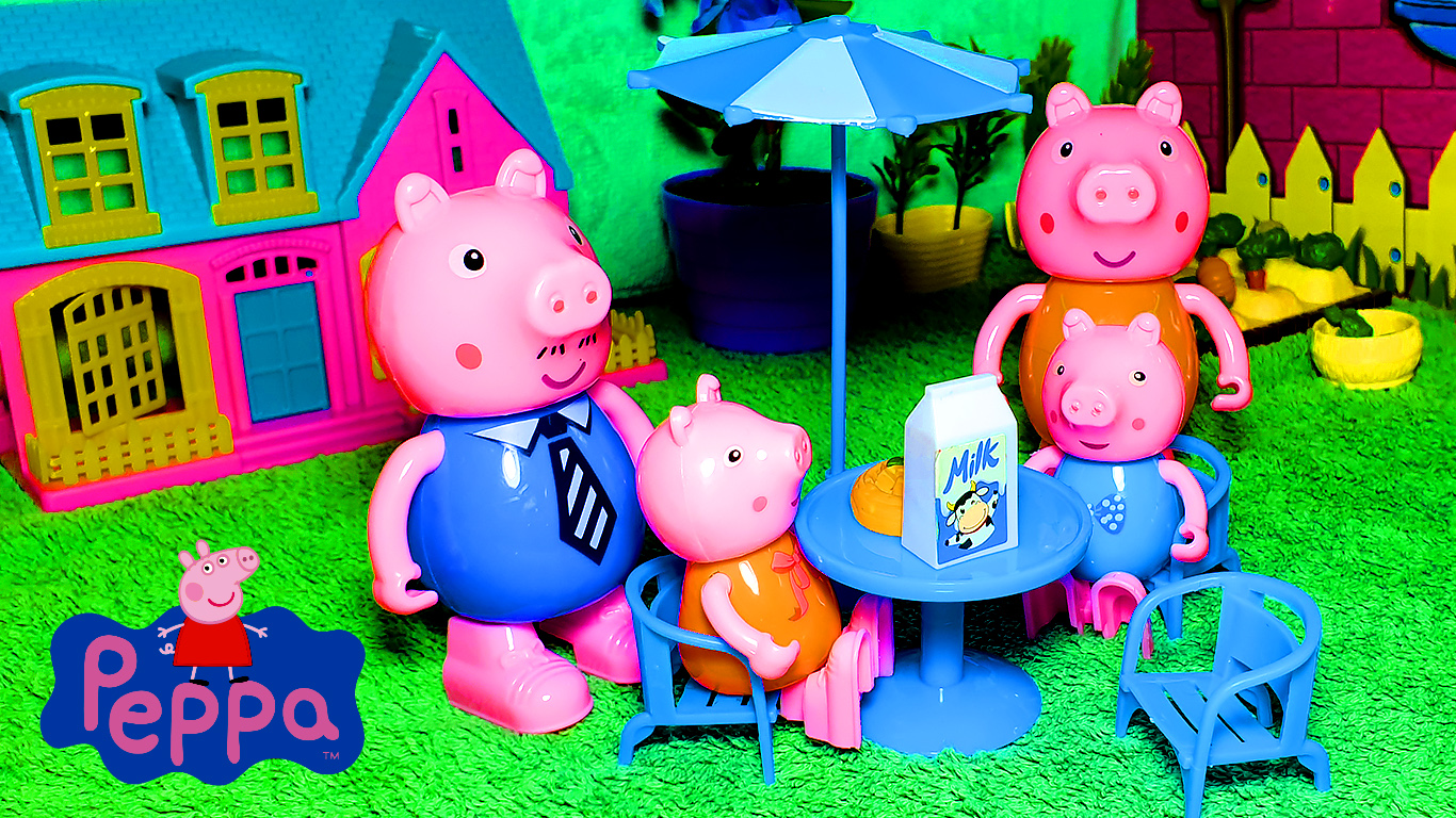 Свинка Пеппа и её СЕМЬЯ ранним утром. Смешные мультики iKira #Пеппа #СвинкаПеппа #PeppaPig