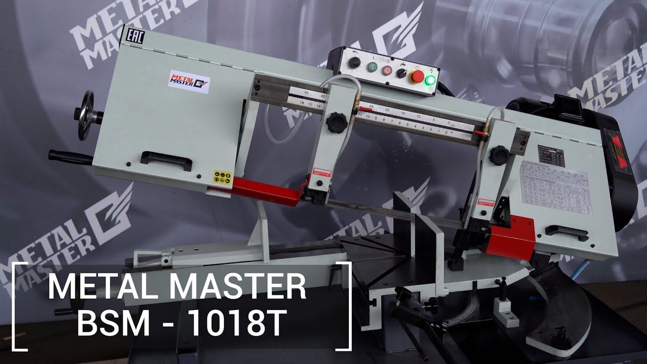 Новый ленточнопильный станок с гидроразгрузкой Metal Master BSM-1018T.