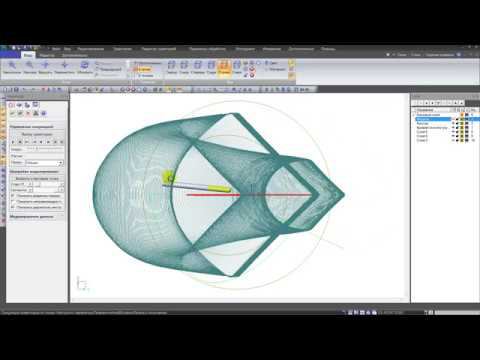 SurfMill. 4-ax обработка с направлением  оси инструмента от кривой
