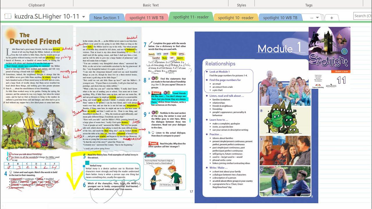13. Spotlight 11. Unit 1d.  Literature part 2