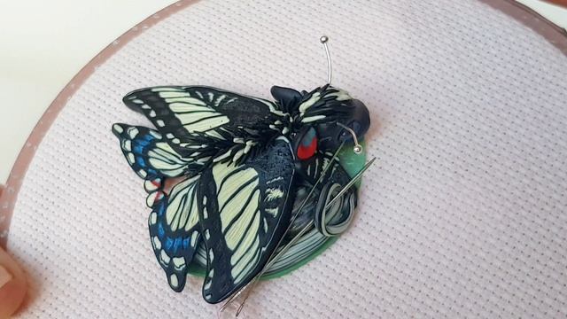 Магнит для вышивки Дракон Бабочка Махаон Парусник. Подарочная игольница для рукоделия от AnneAlArt