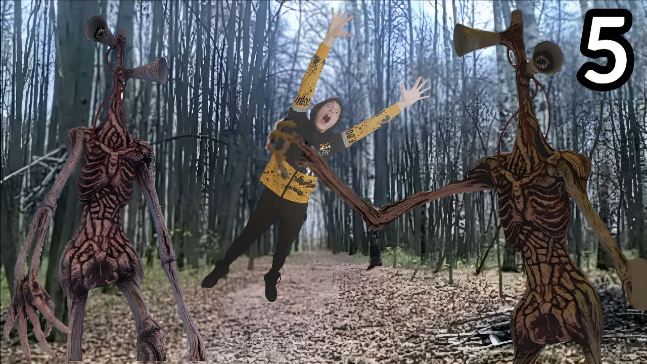 Сиреноголовый ПОЙМАЛ НИКИТУ! Фильм Siren Head в реальной жизни 5 серия