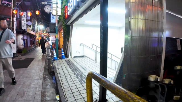 Токио Накано 🐶🍻 В бар ночью ♪💖 4K ASMR Нон-стоп 1 час 03 минуты