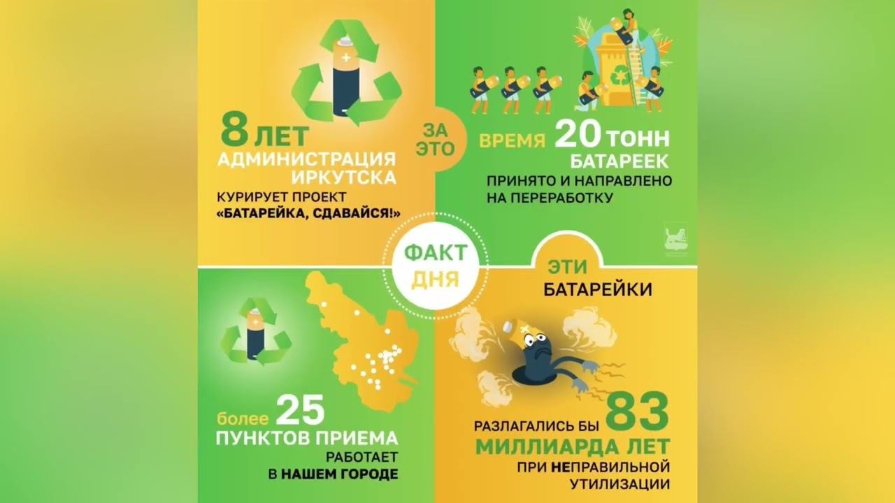 #Фактдня_Иркутск - Батарейки