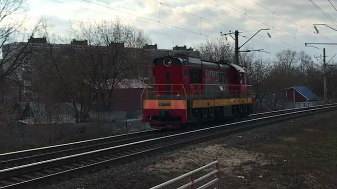 Тепловоз ЧМЭ-3 2224 следует резервом на перегоне Толоконцево - Нижний Новгород