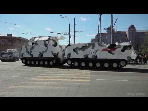 Возвращение военной техники с парада 2017 (Звук хорошего качества)