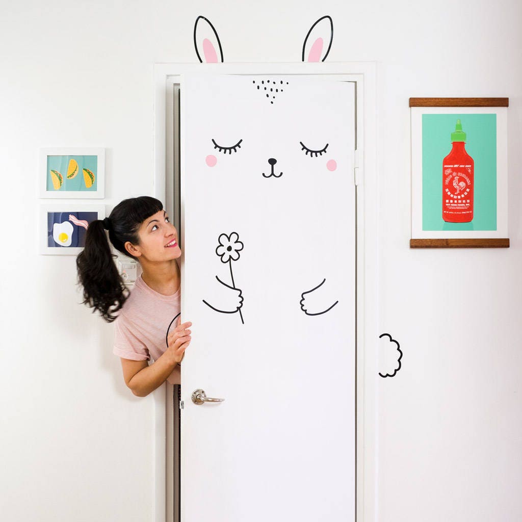 Дизайн двери детской комнаты 2