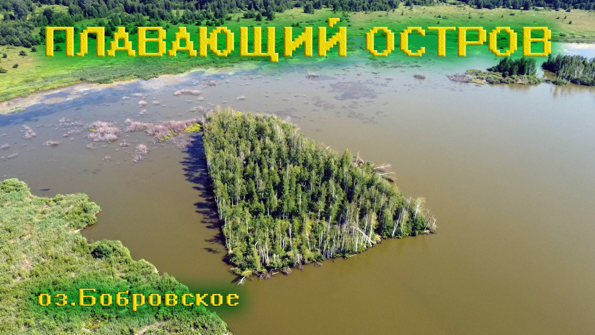 ПЛАВАЮЩИЙ ОСТРОВ. ОЗЕРО БОБРОВСКОЕ. (Кузнецкий район)