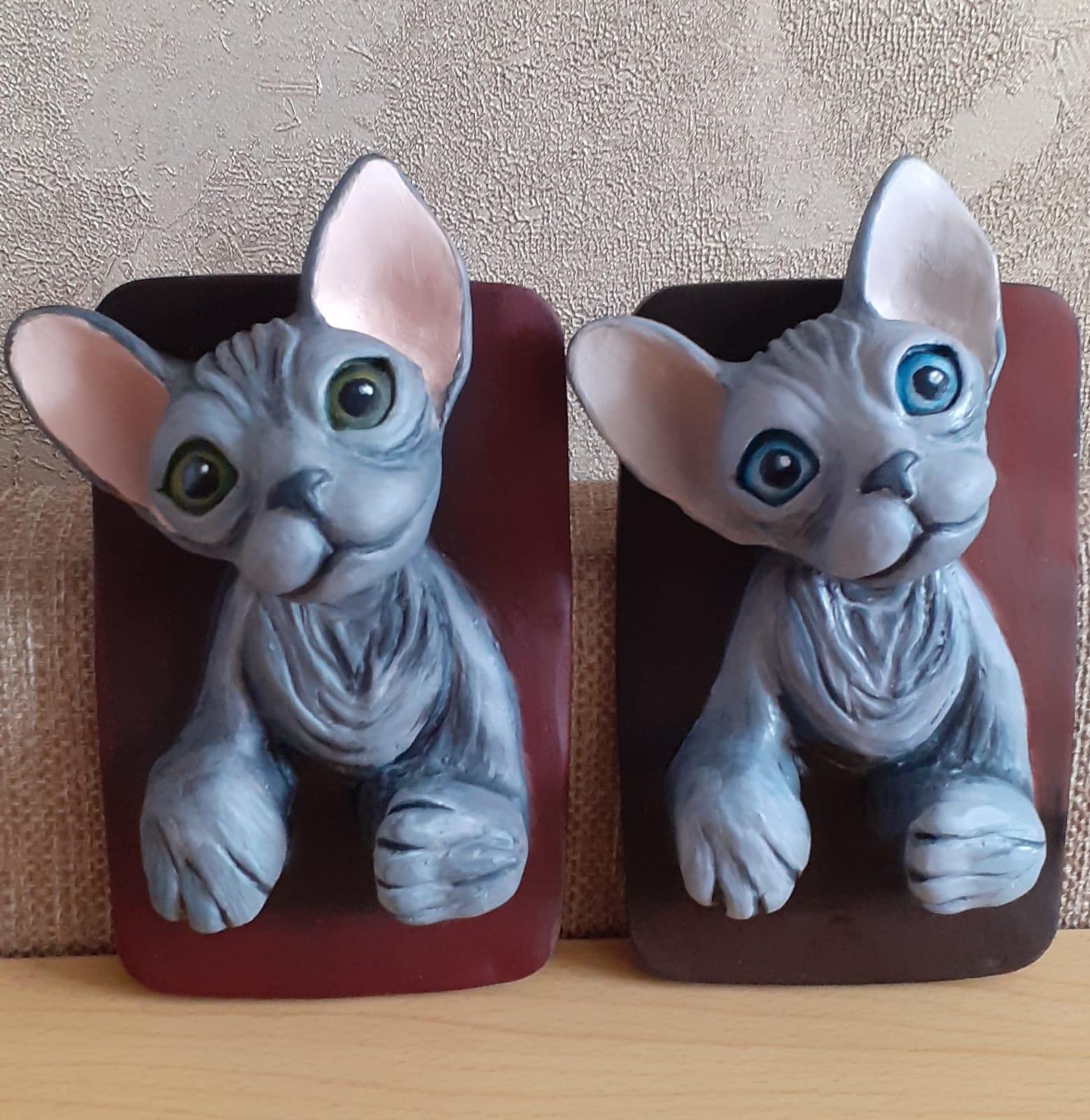 Роспись гипсовой фигурки акриловыми красками