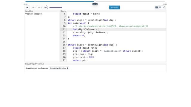 Create a node of a linked list