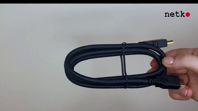 52637 Шнур аудио-видео miniHDMI (штекер) - HDMI (штекер), золото (1,5 м) блистер (HDMI 1.3b), Netko