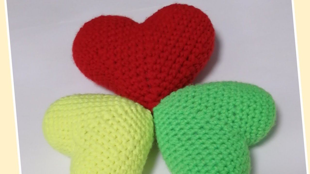 Как связать сердечко, крючком