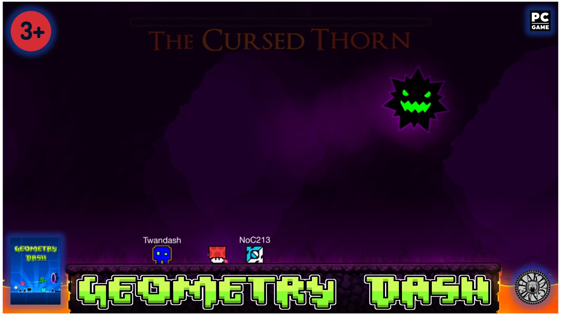 The Cursed Thorn. Как убить БОССА. Geometry Dash 2013 (PC)