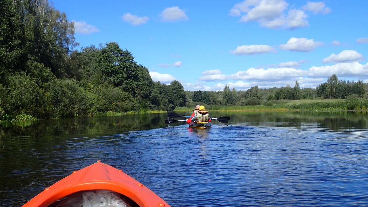 Байдарки. Сплав по реке Ловать до Полибино.