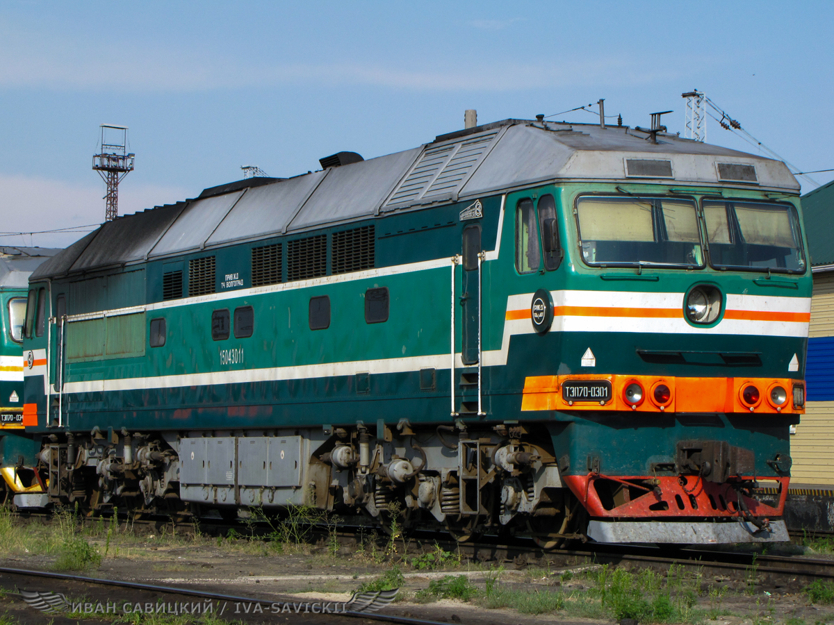 Поезд от станции Кривомузгинская до станции Ложки под тепловозом ТЭП70 I Волгоград-Ростов часть-3