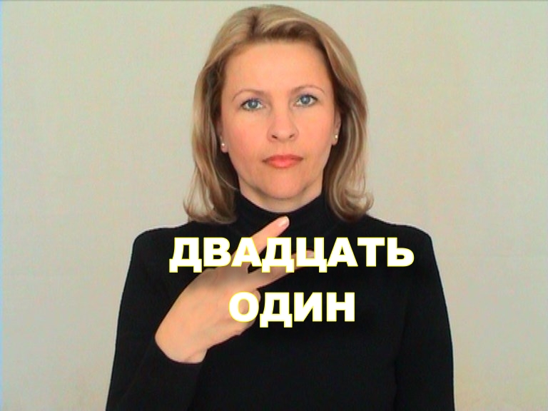 ЖЕСТОВЫЙ ЯЗЫК. СЛОВАРЬ. Двадцать один