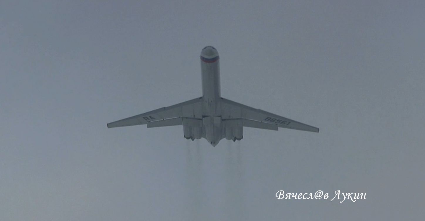 Вылет Ил-62М RA-86561 с разных ракурсов