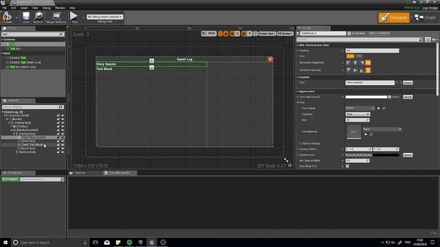 Unreal Engine 4 Tutorial - Quest System - Part 2 Quest Log UI
