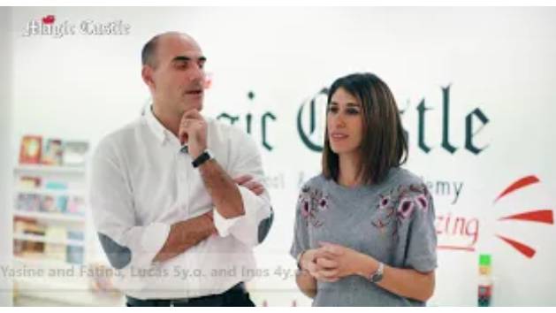 MAGIC CASTLE PARENTS Yasine and Fatina, Lucas 5 yo  and Ines 4 yo