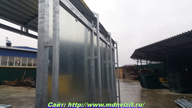 Автобусный павильон НР-6М-О Оцинкованный от http://www.merdi.ru/