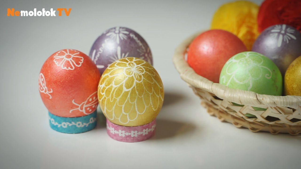 Гравировка на пасхальных яйцах