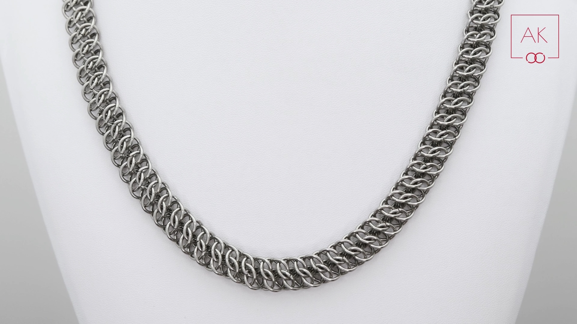 Плетеная цепочка «Игуана макси» из нержавеющей стали