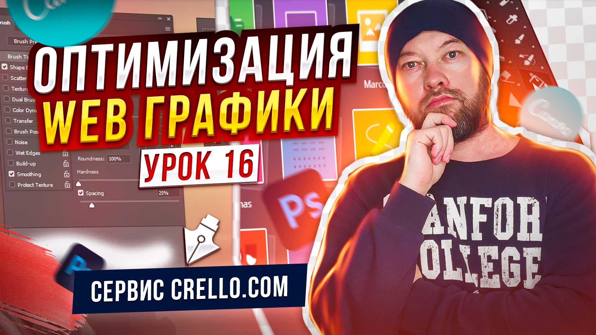 16. Сервис crello.com. Обзор сервиса. Как работать и что можно в нем делать.