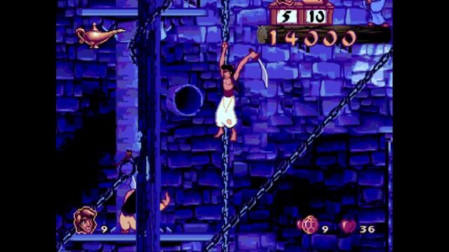 Disney’s Aladdin • SEGA • Уровень 4 • Темница