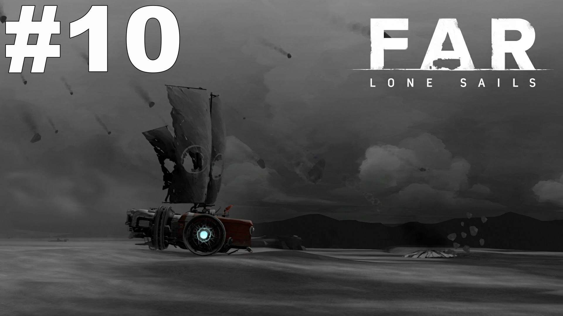 ▶FAR: Lone Sails. Гигантский шагающий робот, вулкан и берег(Финал). #10