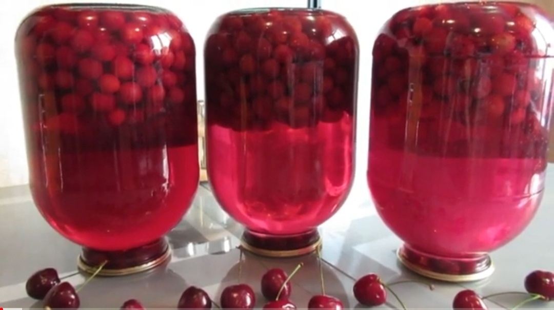 Компот из вишни  ЗАГОТАВЛИВАЕМ на зиму!