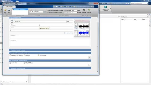 Создание независимых приложений в MATLAB