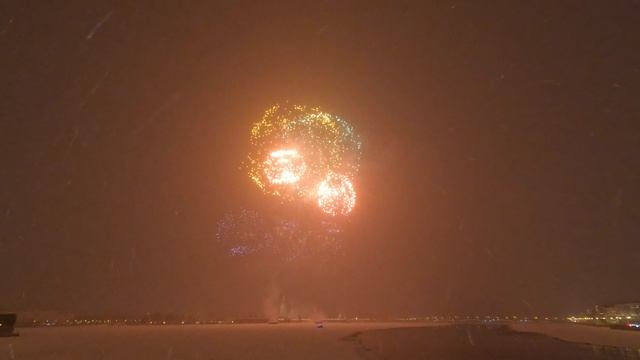 Санкт-Петербург Праздничный салют по случаю Дня защитника Отечества 2023