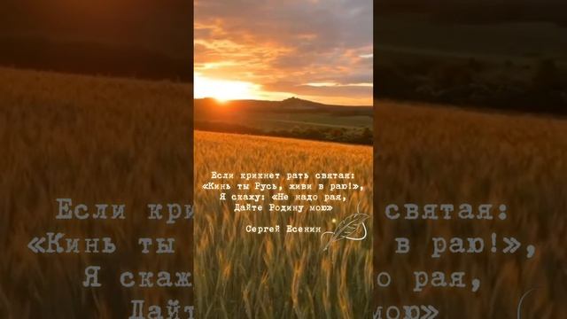 Не надо рая, дайте Родину мою