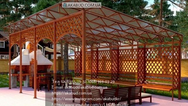 БЕСЕДКИ ДЛЯ ДАЧИ ИЗ ПОЛИКАРБОНАТА. Беседки для дачи, навес. Беседка для дачи, дачные беседки.mp4