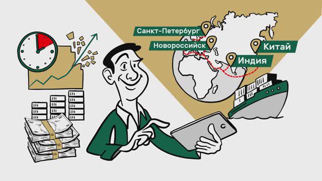 Рекламный ролик о компании для выставочного пространства. Видеоскрайбинг, анимационные ролики