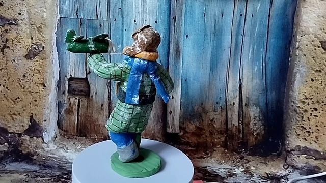 Ватная игрушка - мальчик с самолётом???