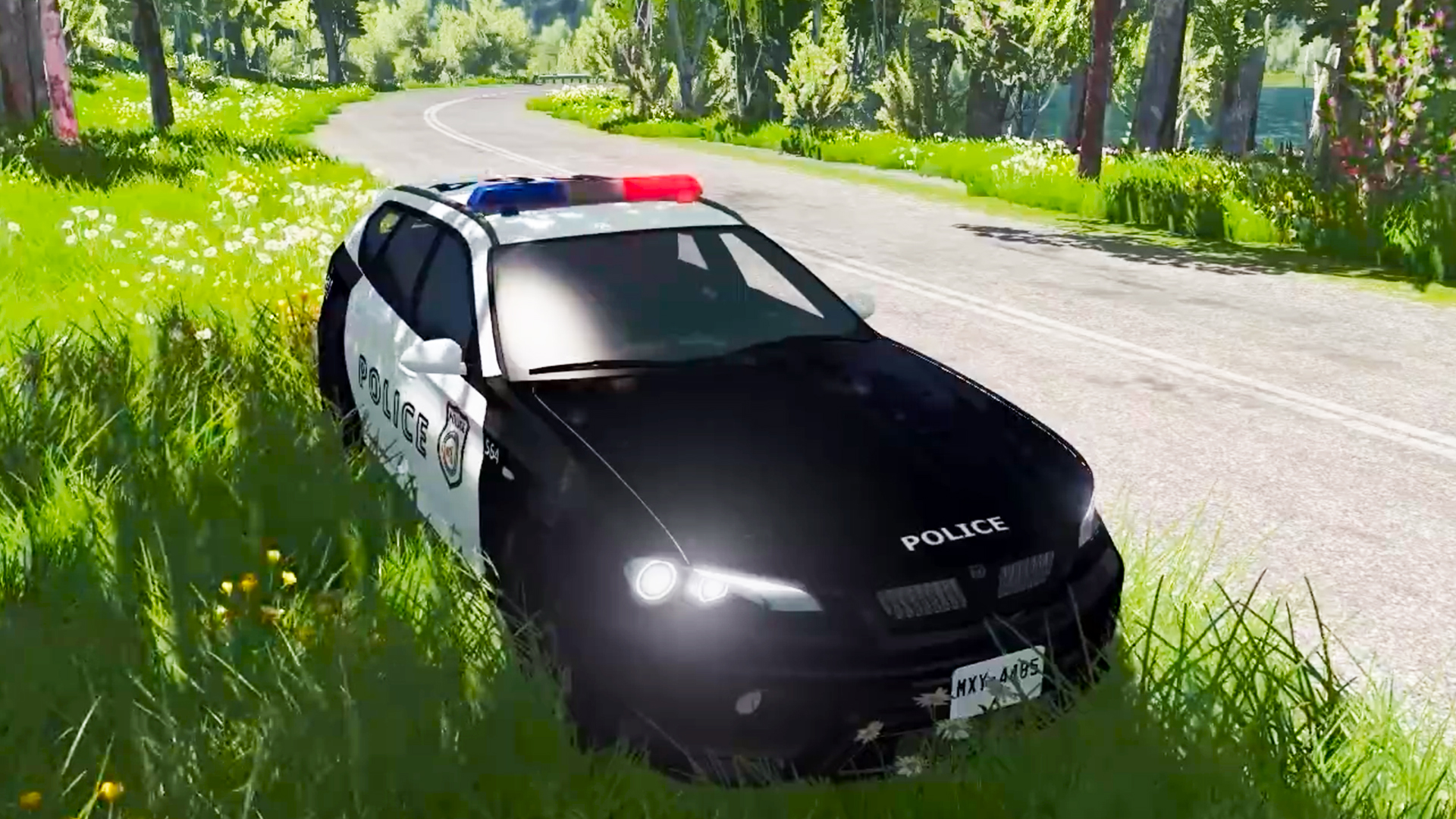 Beamng drive - полицейская погоня 20 | HITGAMEZ