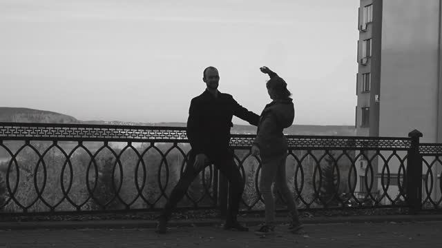 Андрей Клюев - Таня Шипулина. Осенний городской хастл 2. #хастлкемерово #парныетанцыкемерово #хастл