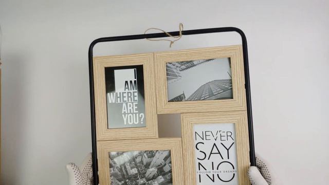 BB-7078 4 фоторамки 10x15, (МДФ+Металл) (Подвесная)