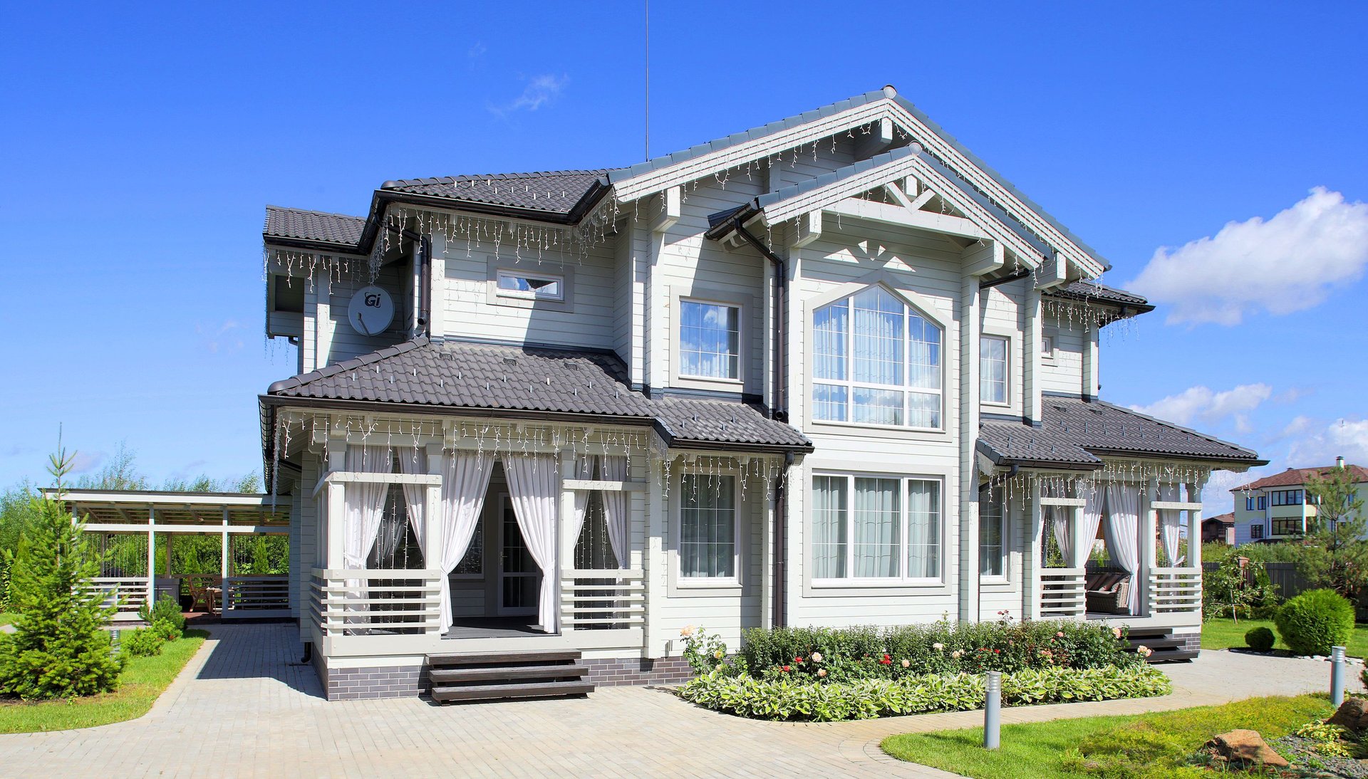 Самый красивый дом из клееного бруса с интерьером ПАЛЕКС