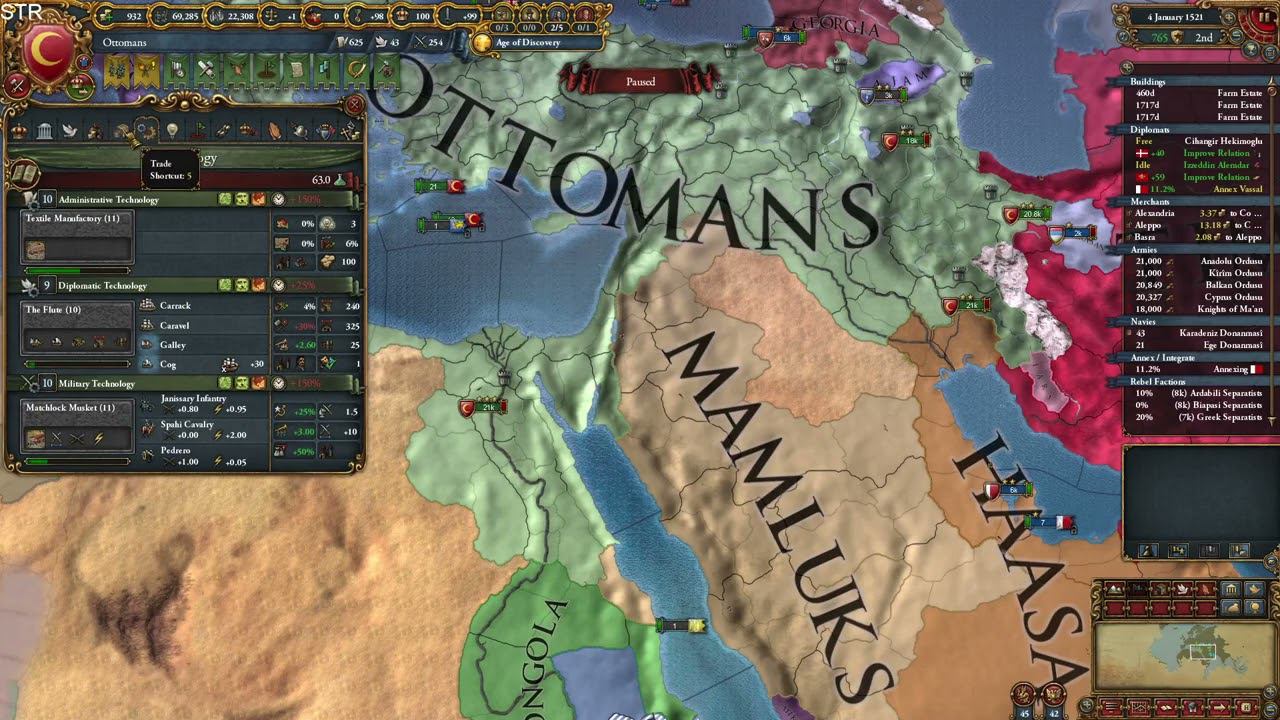 Europe Universalis IV 1.34.5 Casual ottomans часть 10.